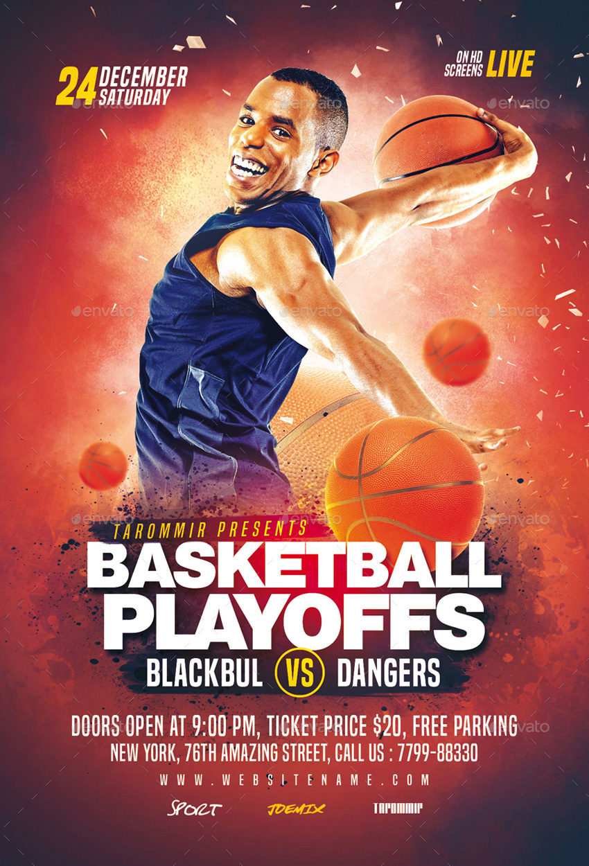 Basketball Flyer Bundle Vol 2, Print Templates | GraphicRiver