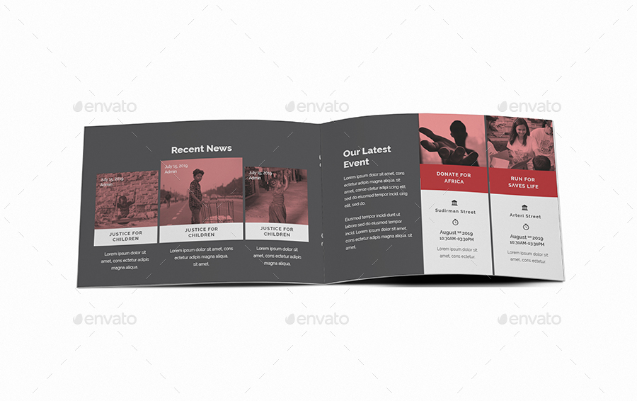 Charity A5 Brochure Template, Print Templates | GraphicRiver