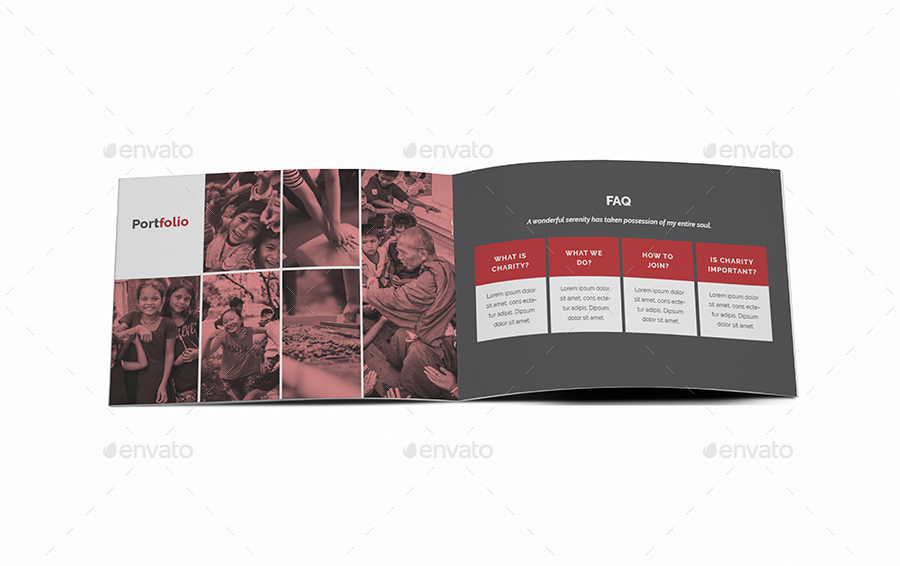 Charity A5 Brochure Template, Print Templates | GraphicRiver