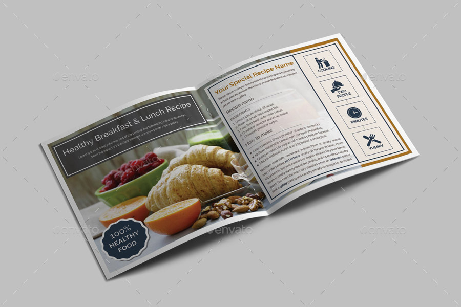 Recipe Book - Cook Brochure, Print Templates | GraphicRiver