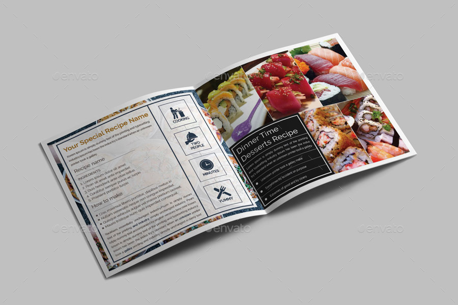 Recipe Book - Cook Brochure, Print Templates | GraphicRiver