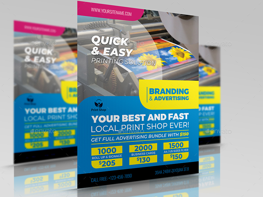 Print Shop Flyer Template Vol.2, Print Templates | GraphicRiver