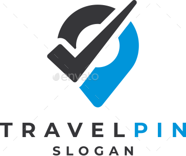 Travel Pin Logo, Logo Templates | GraphicRiver