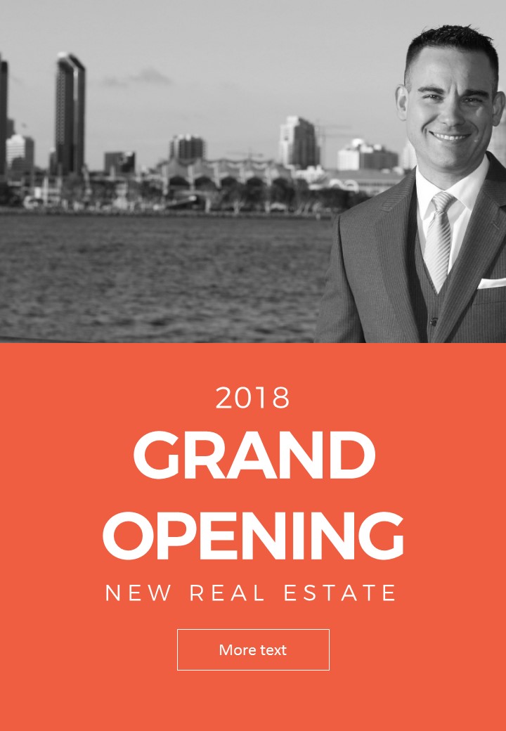 Milestate Portrait Real Estate PowerPoint Template, Presentation Templates