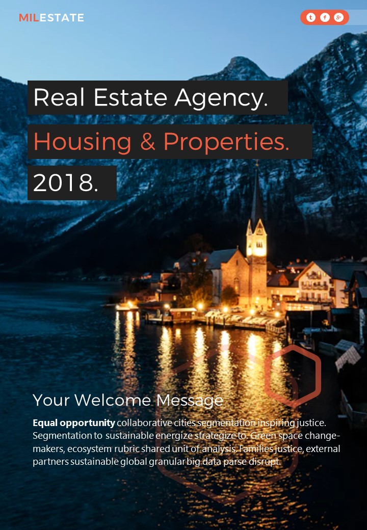 Milestate Portrait Real Estate PowerPoint Template by BrandEarth ...