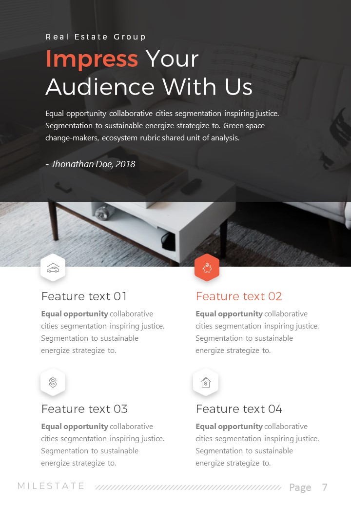 Milestate Portrait Real Estate PowerPoint Template by BrandEarth ...