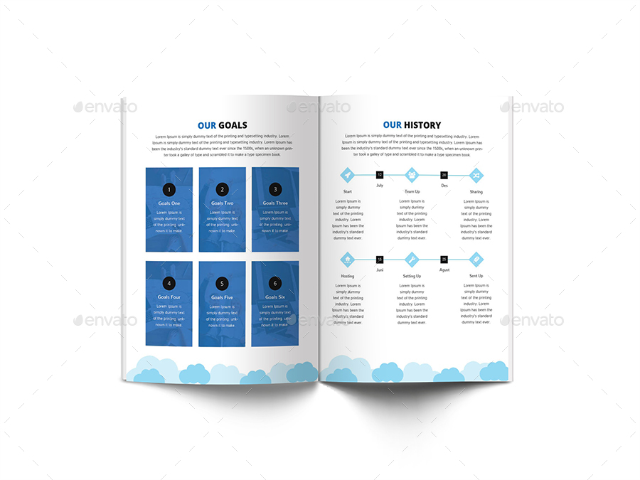 Hosting A4 Brochure Template, Print Templates | GraphicRiver