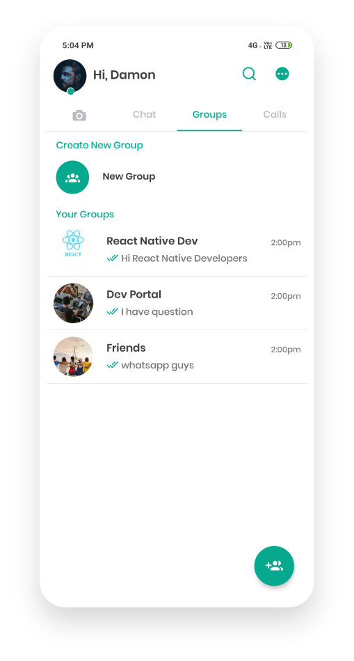 WhatsApp React Native Theme by geniuscoders | CodeCanyon