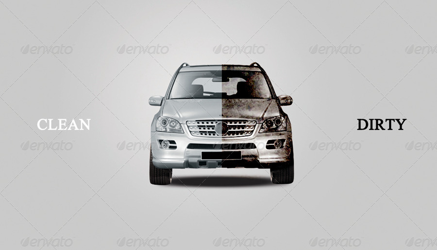 Clean & Dirty Business Card | Car Polish, Print Templates | GraphicRiver