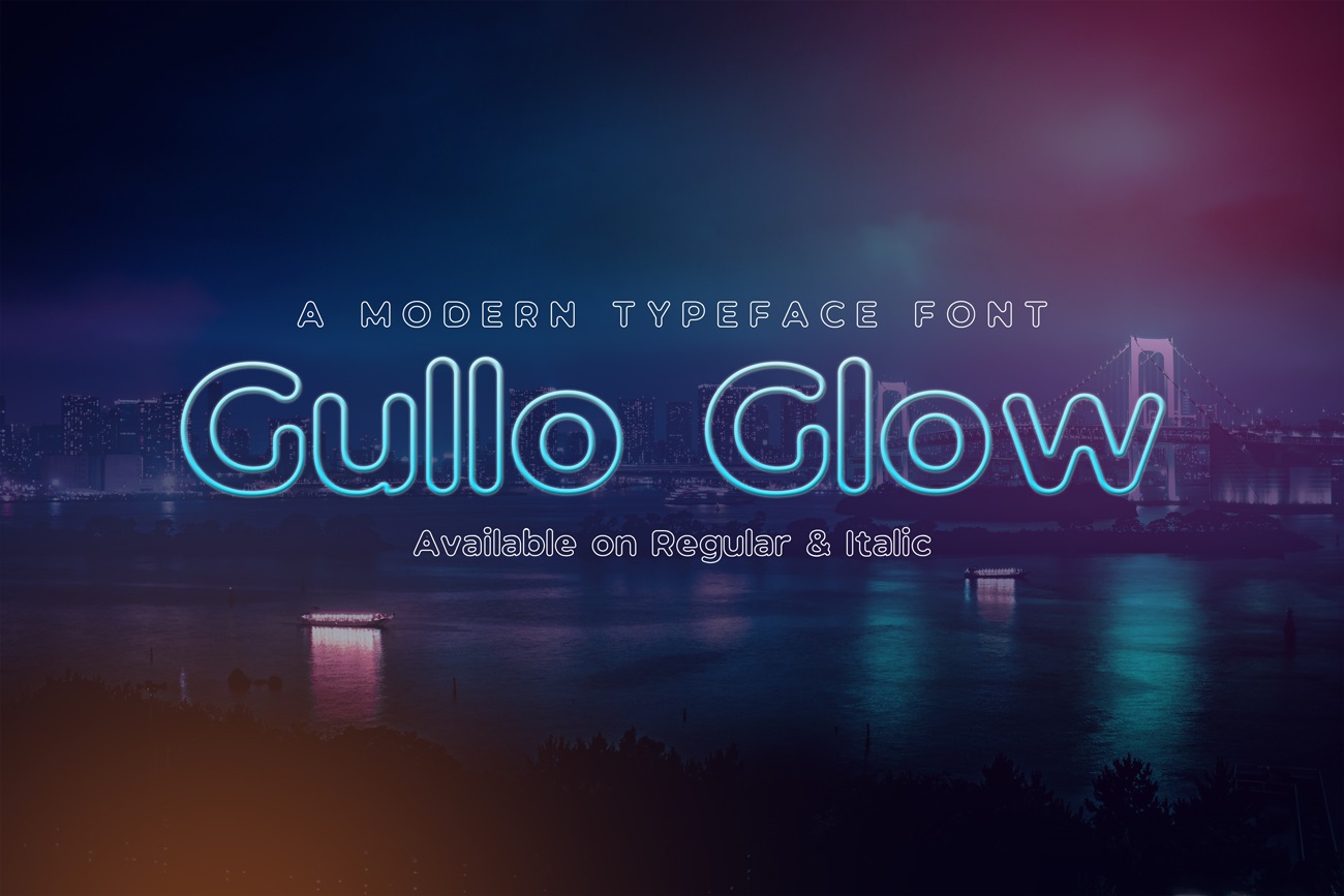 Gullo Glow Font, Fonts | GraphicRiver