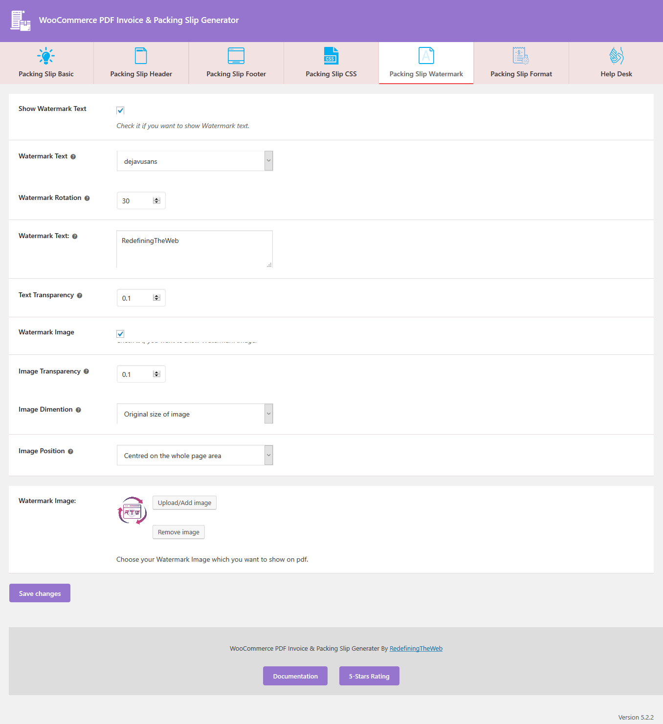 WooCommerce PDF Invoice & Packing Slip with Credit Note by RedefiningTheWeb