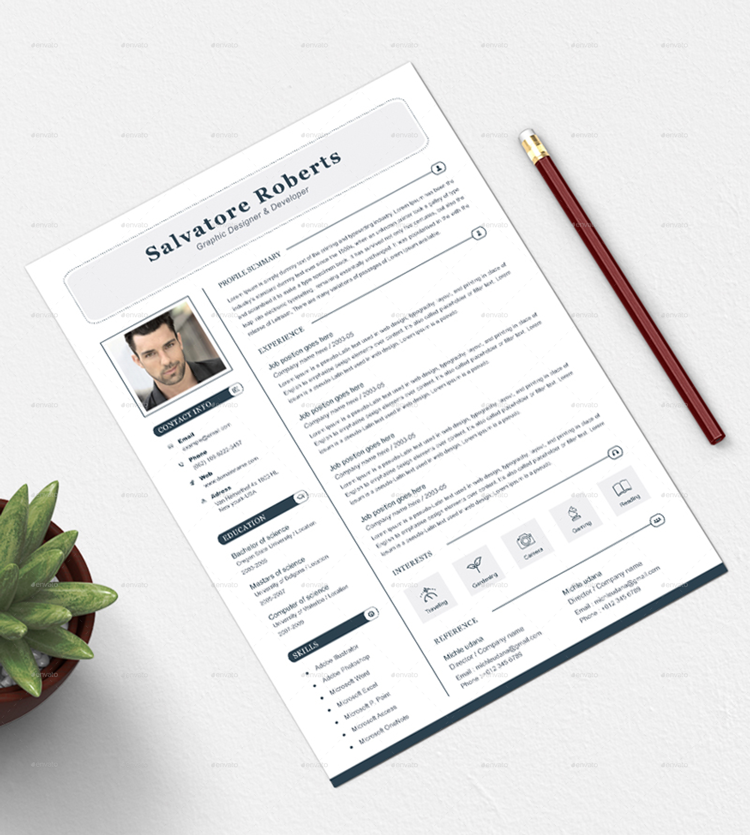 CV, Print Templates | GraphicRiver