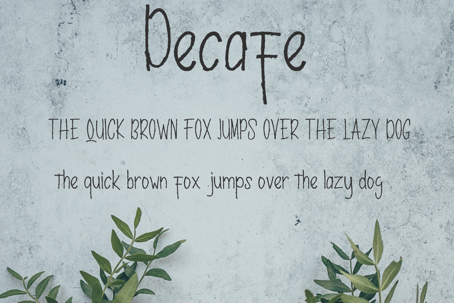 Decafe Typeface, Fonts | GraphicRiver