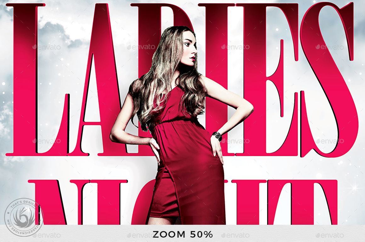 Ladies Night Flyer Poster Template V2, Print Templates | GraphicRiver