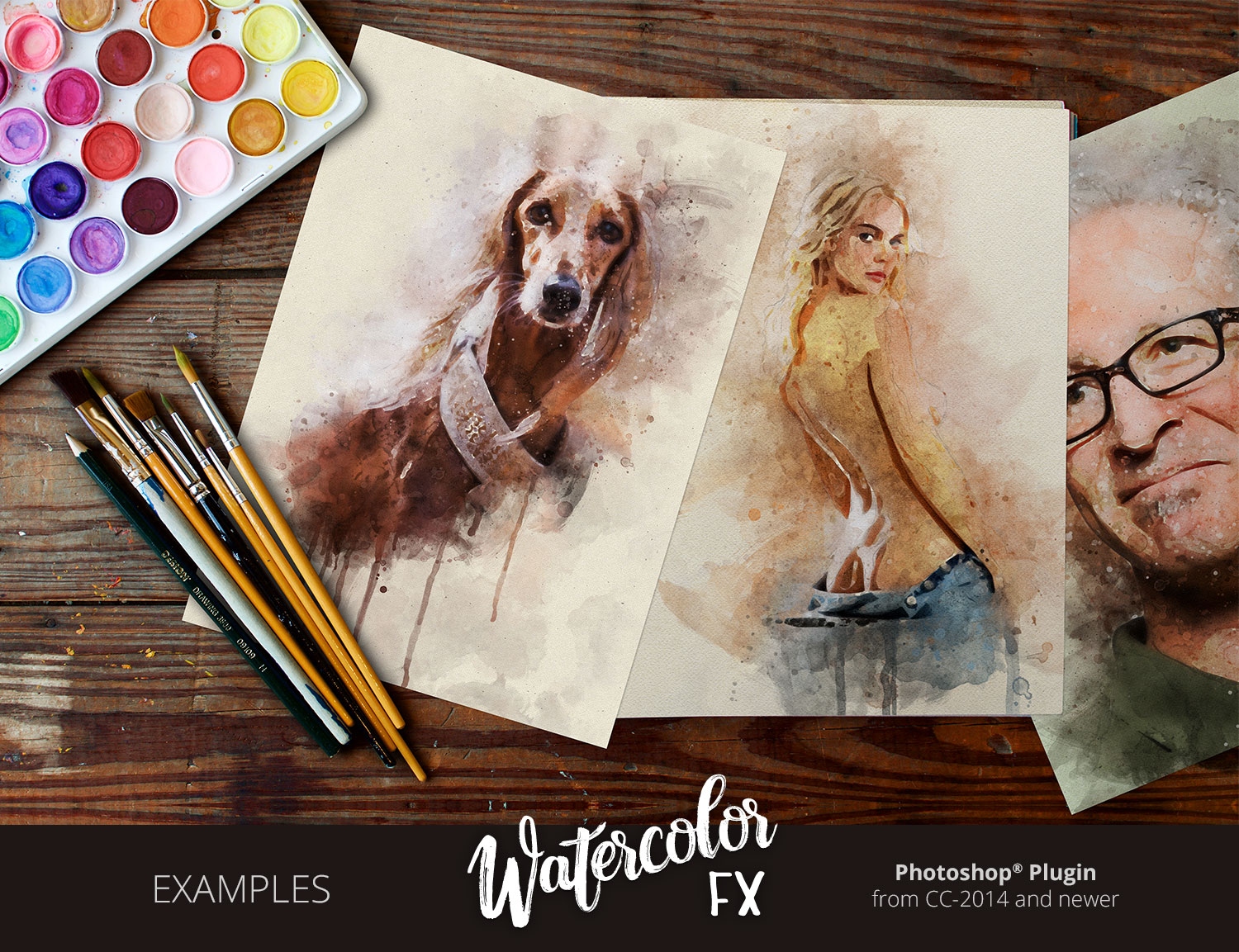 Watercolor FX - Photo Effect Plugin, Add-ons | GraphicRiver