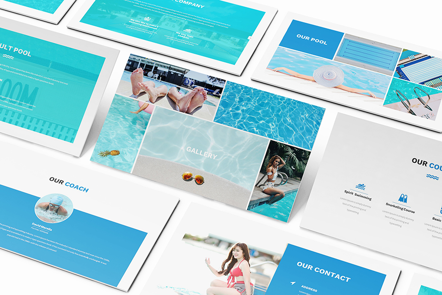 Swimming Powerpoint Presentation Template, Presentation Templates ...