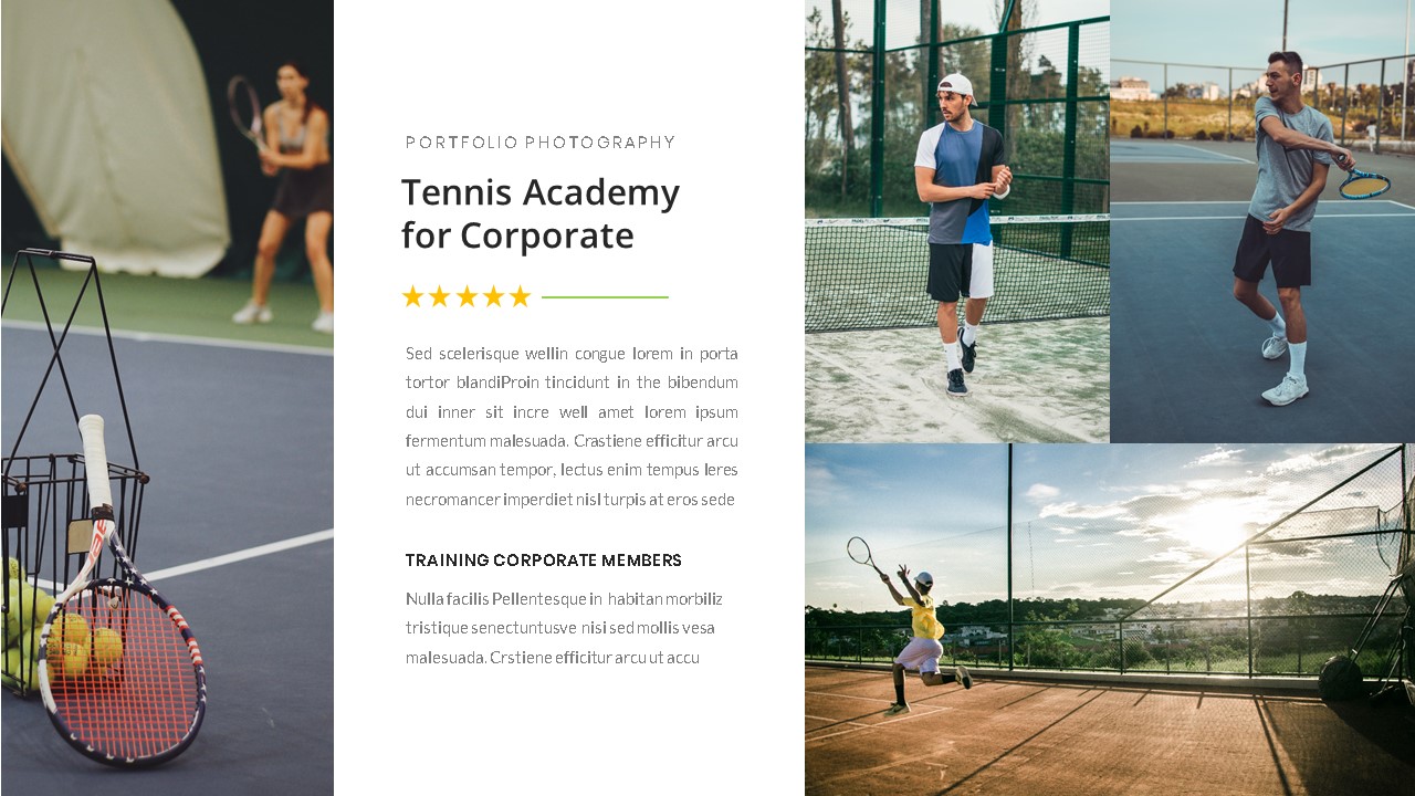 Tennis-Sport Google Slide Template, Presentation Templates | GraphicRiver