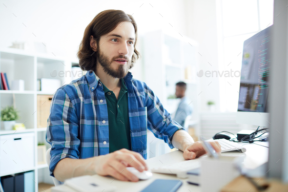 Working with database Stock Photo by Pressmaster | PhotoDune