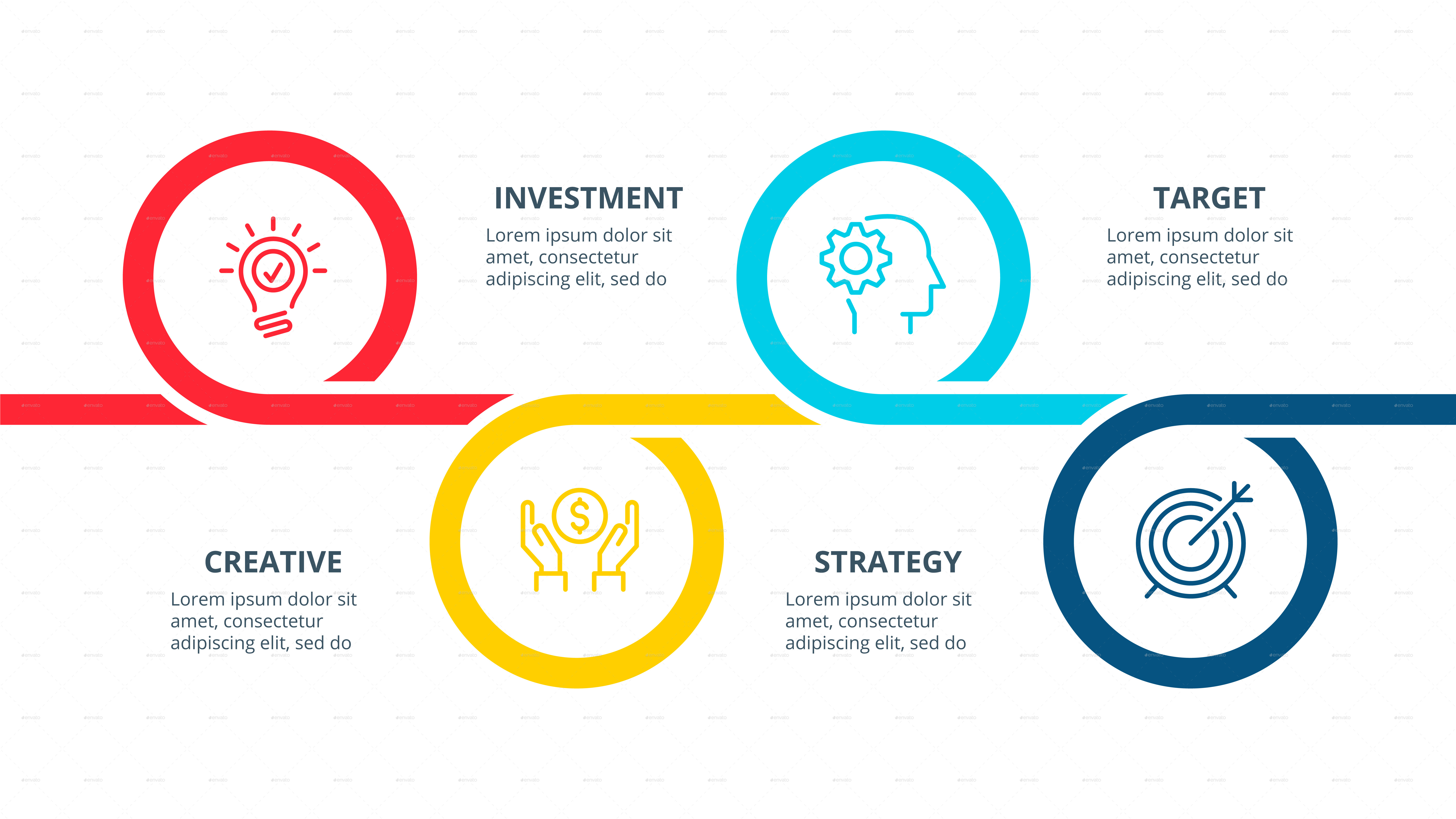 Abstract Infographics Set 02, Infographics | GraphicRiver