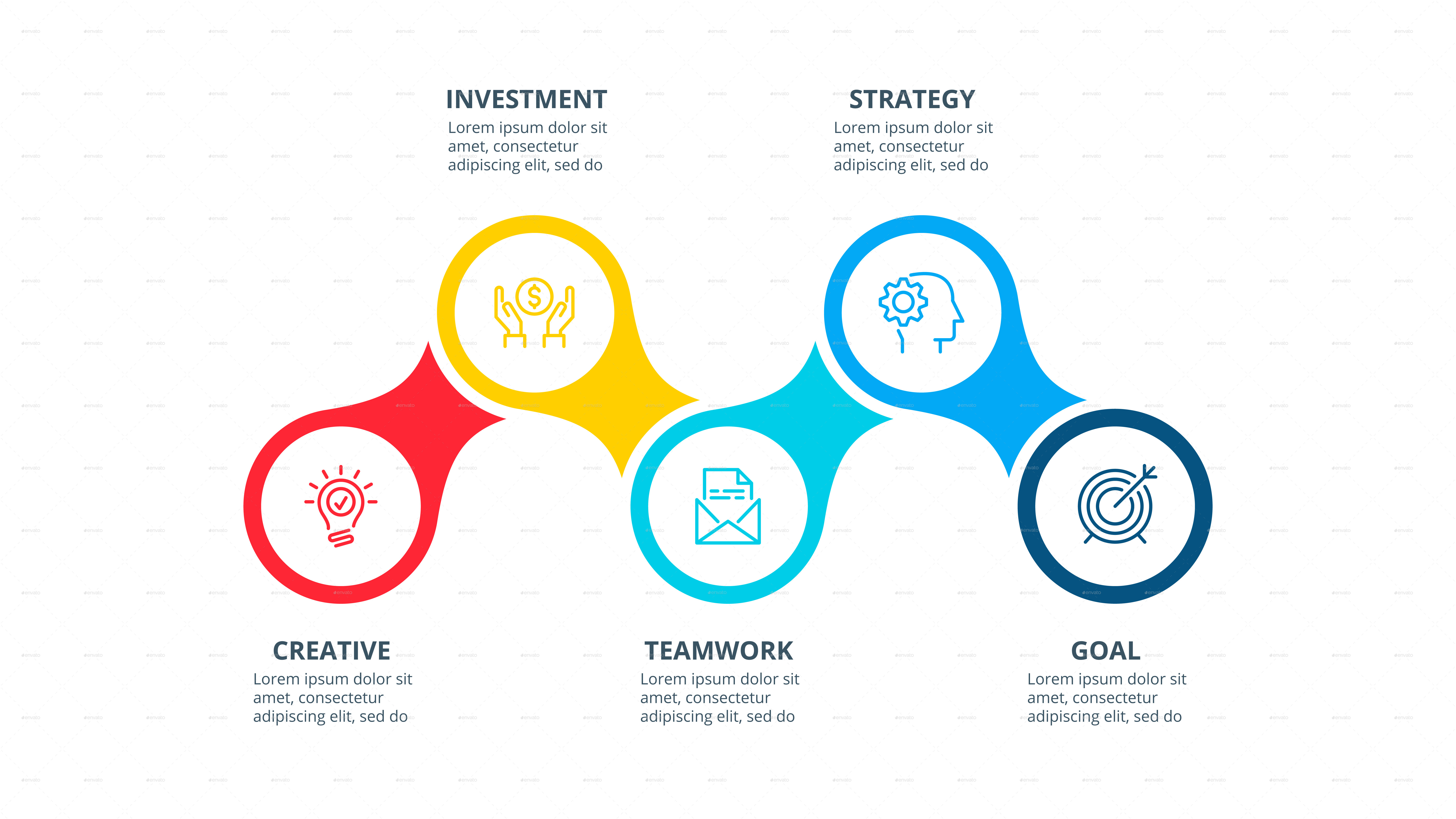 Abstract Infographics Set 02, Infographics | GraphicRiver