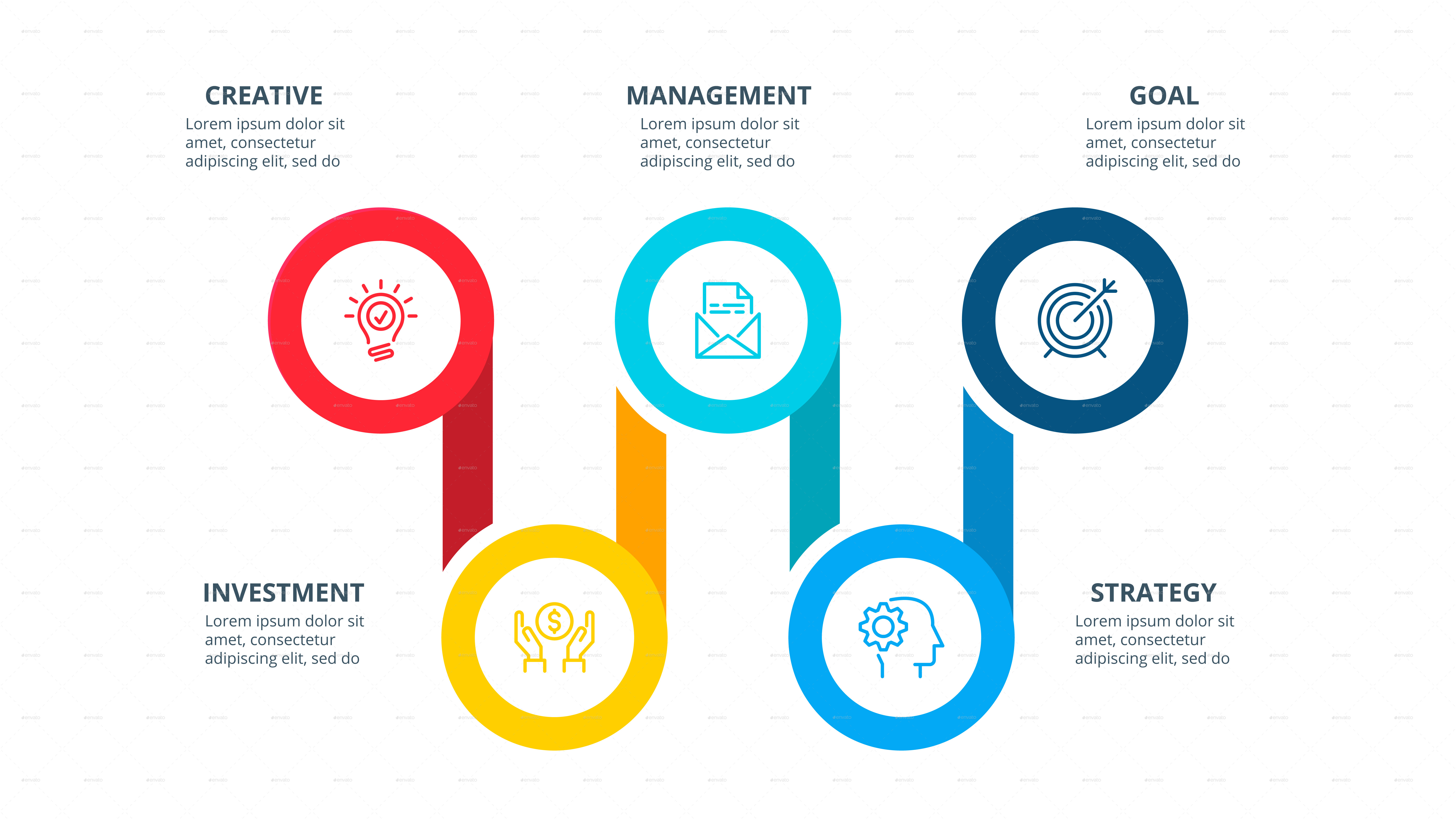 Abstract Infographics Set 02, Infographics | GraphicRiver