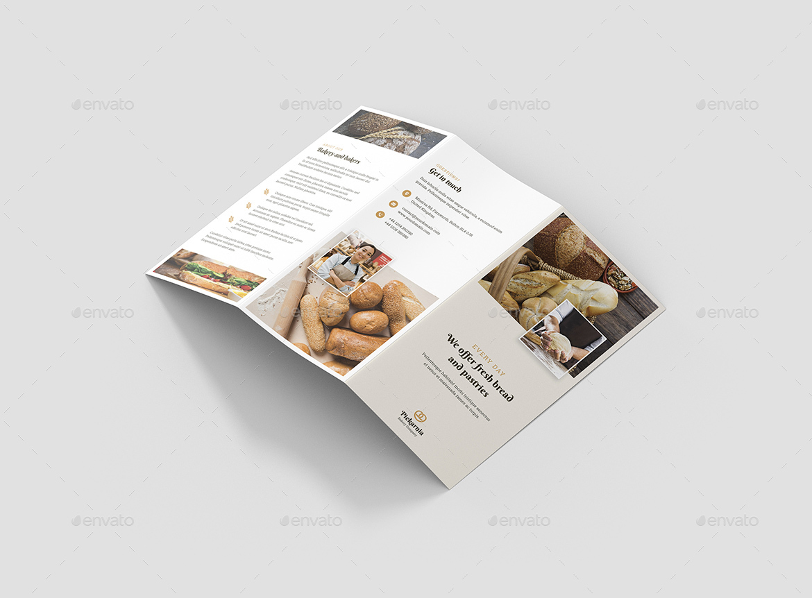 Bakery – Brochures Bundle Print Templates 5 in 1, Print Templates ...