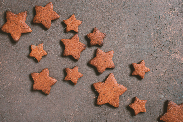 Star Shape Chocolate Cookies Stock Photo by AlinaKho | PhotoDune
