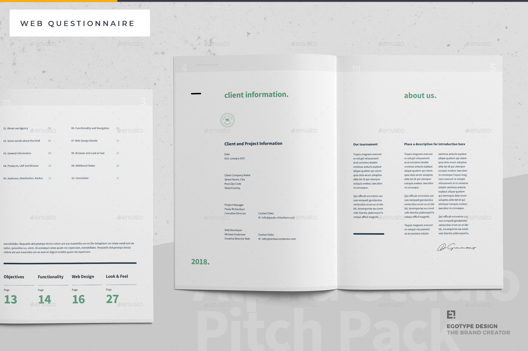 Web Questionnaire, Print Templates | GraphicRiver