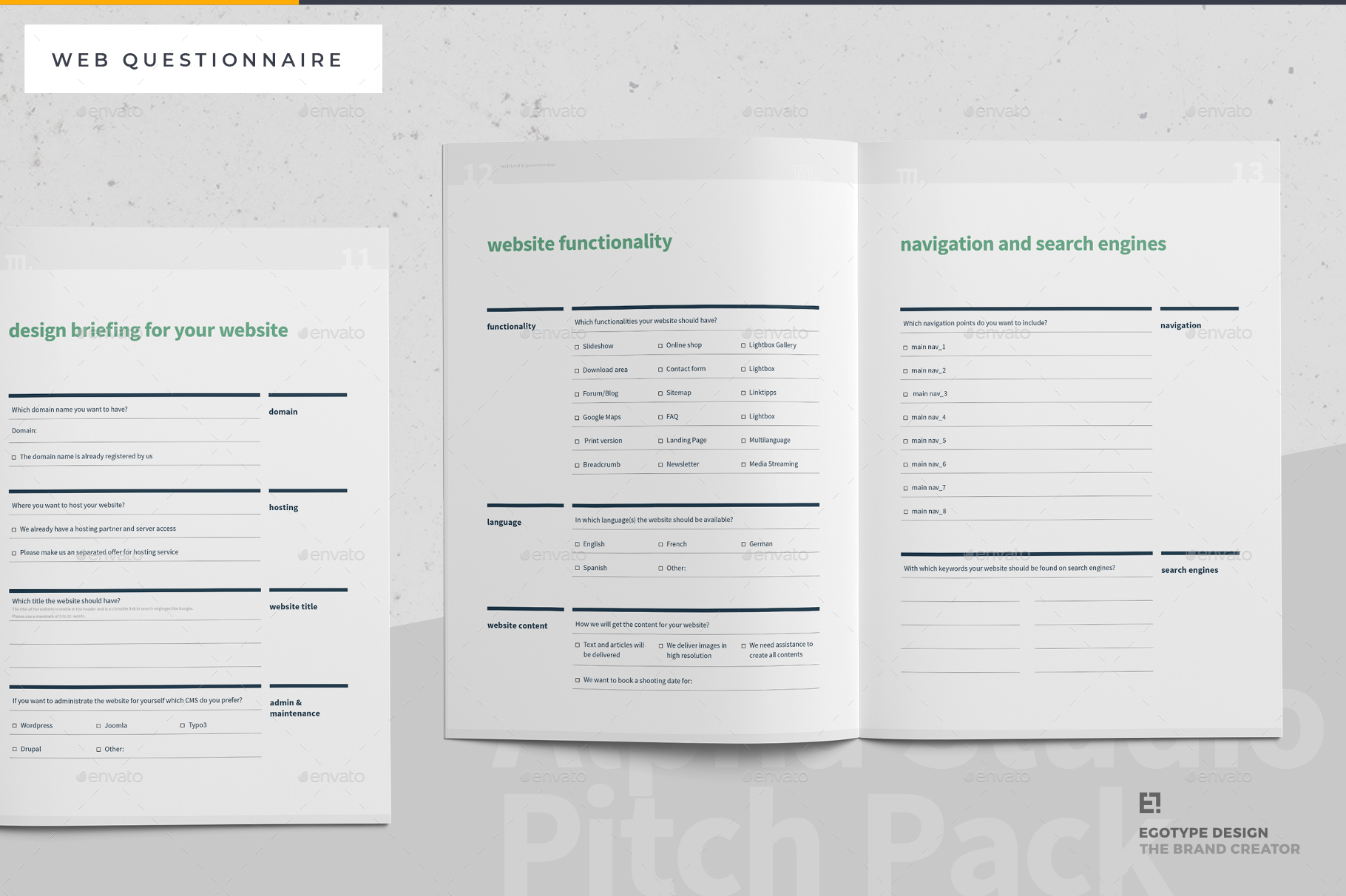 Web Questionnaire, Print Templates | GraphicRiver