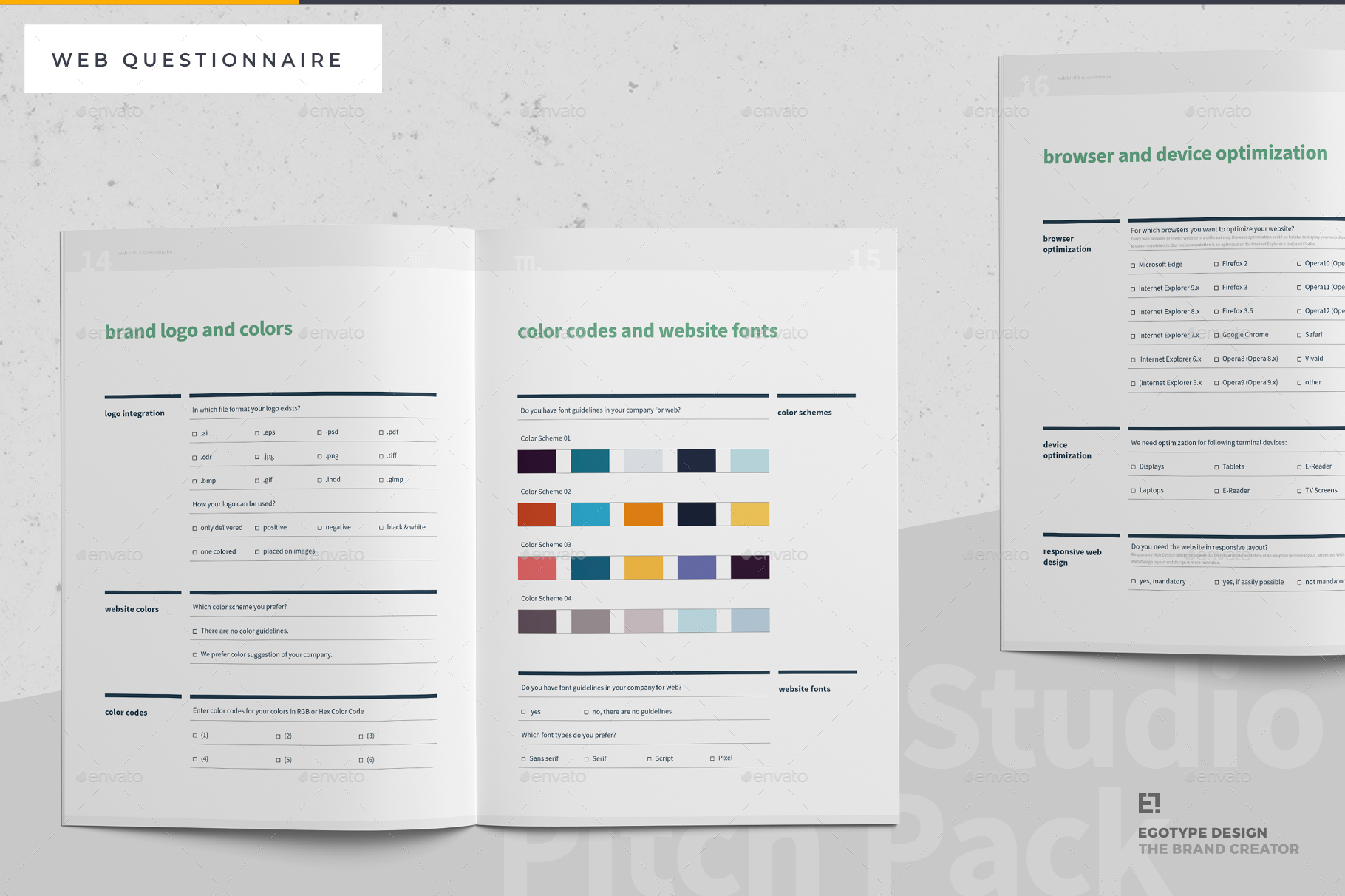 Web Questionnaire, Print Templates | GraphicRiver