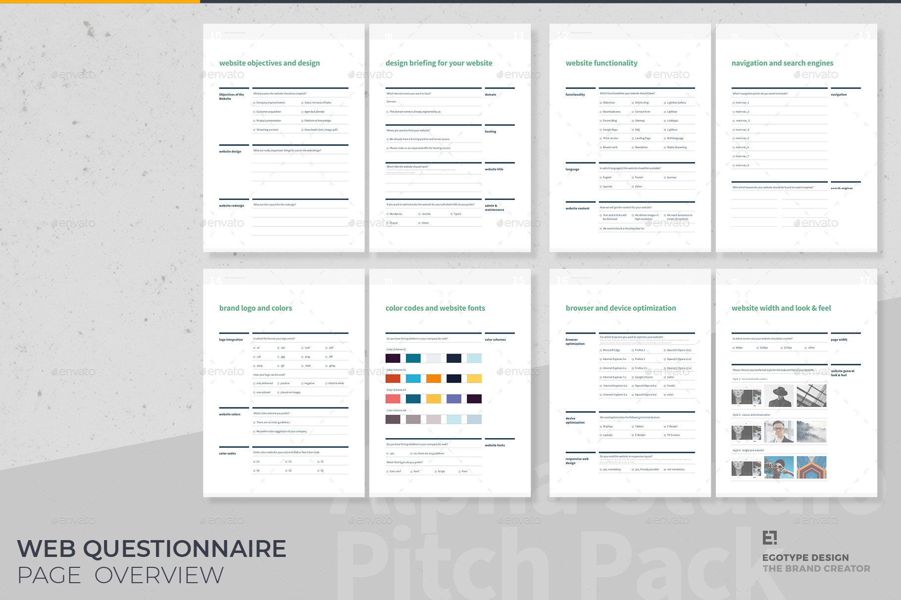 Web Questionnaire, Print Templates | GraphicRiver