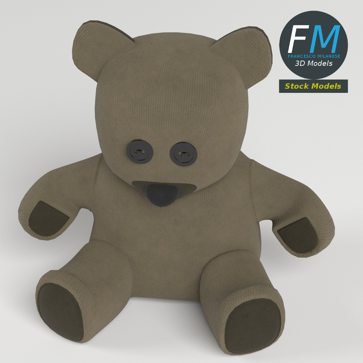 Burlap teddy bear by FrancescoMilanese85 | 3DOcean