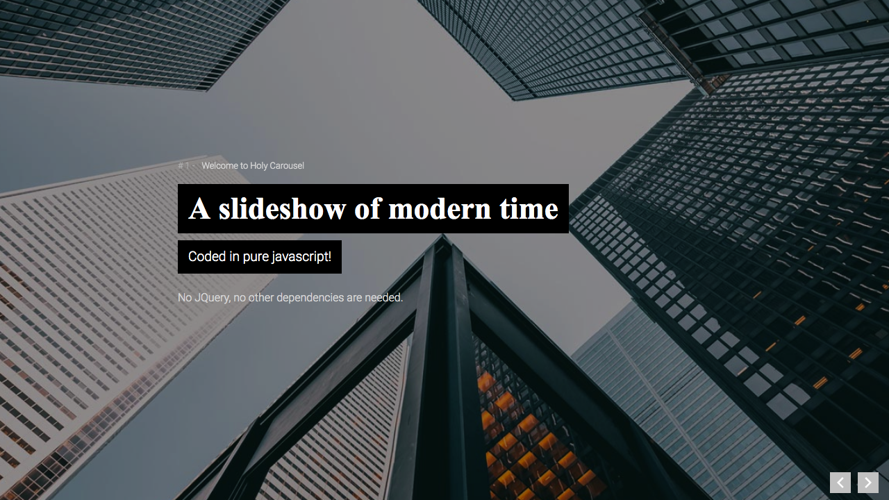 Holy Carousel | JavaScript Slideshow Plugin by Web_Trendy | CodeCanyon