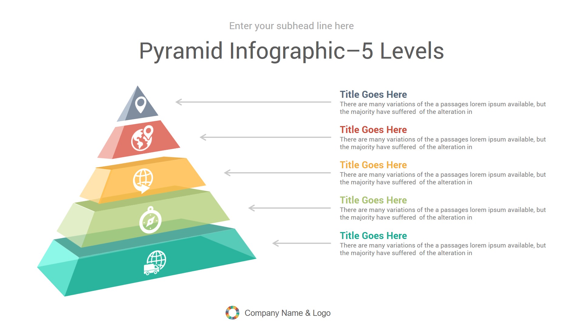 Pyramid Infographics Keynote Presentation Template Diagrams by CiloArt