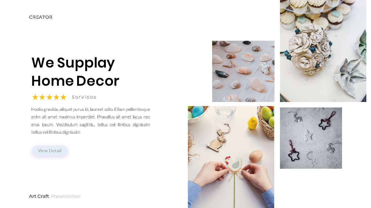 Creator-Art Craft PowerPoint Template, Presentation Templates ...