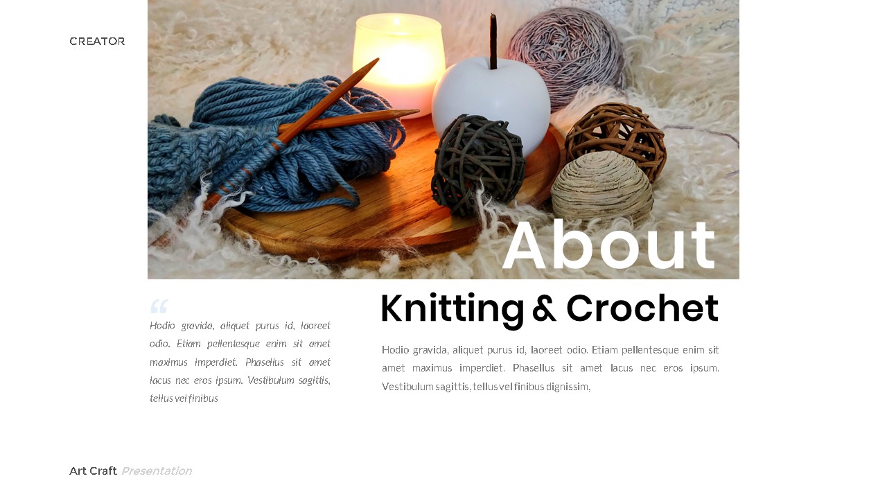 Creator-Art Craft PowerPoint Template, Presentation Templates ...