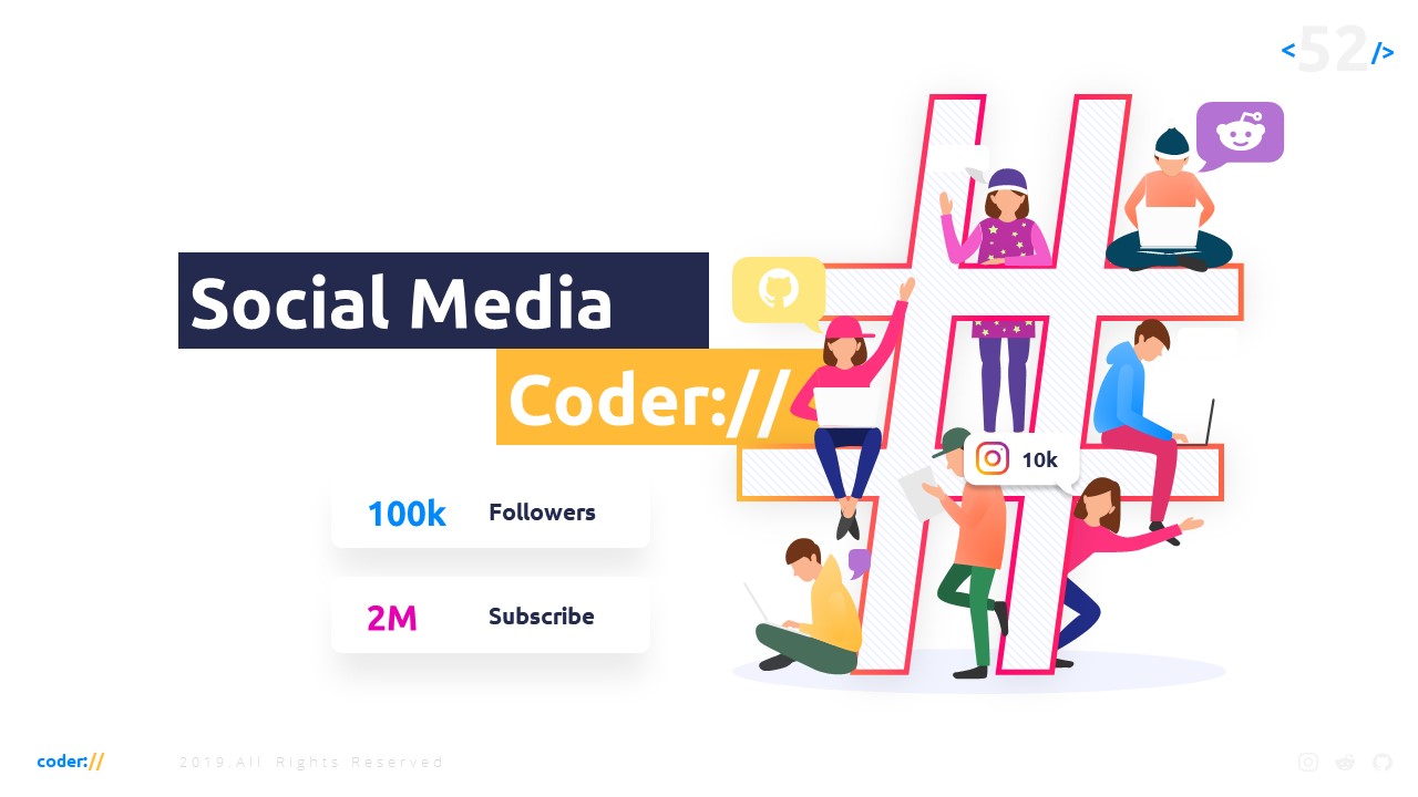 Coder Programming PowerPoint Presentation Template, Presentation Templates