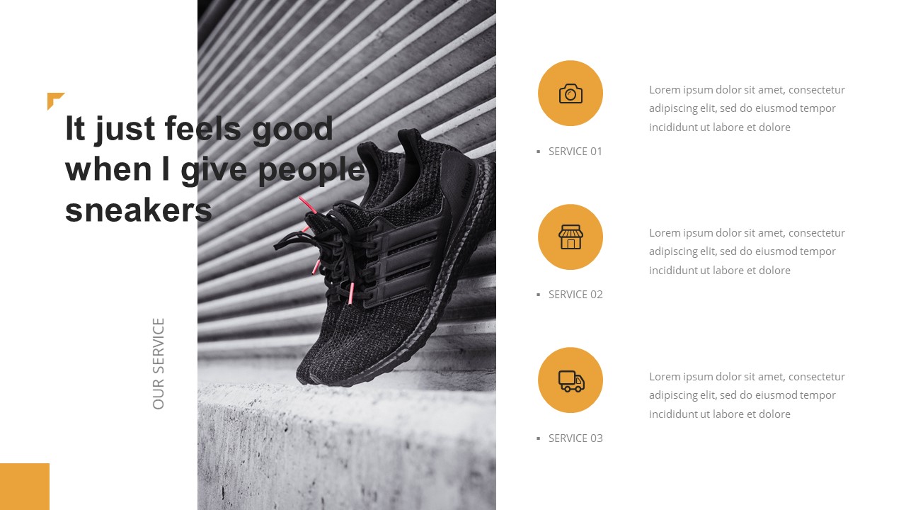 Neakcies - Sneakers and Shoes PowerPoint Template, Presentation Templates