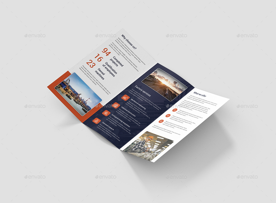 Brochure – Factory Tri-Fold, Print Templates | GraphicRiver