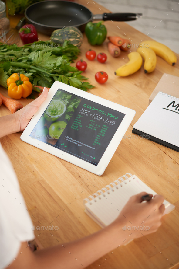 Writing shopping list Stock Photo by DragonImages | PhotoDune