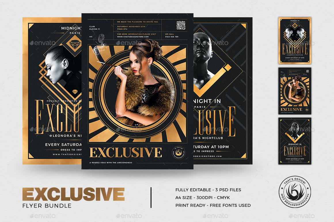 Exclusive Party Flyer Bundle, Print Templates | GraphicRiver