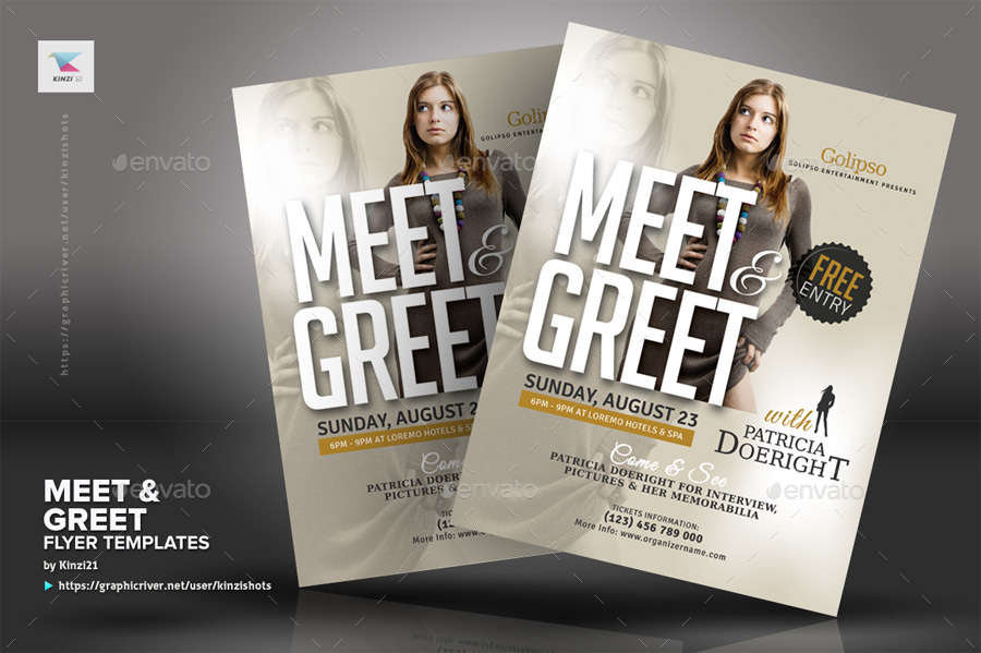 Meet & Greet Flyer Templates, Print Templates | GraphicRiver