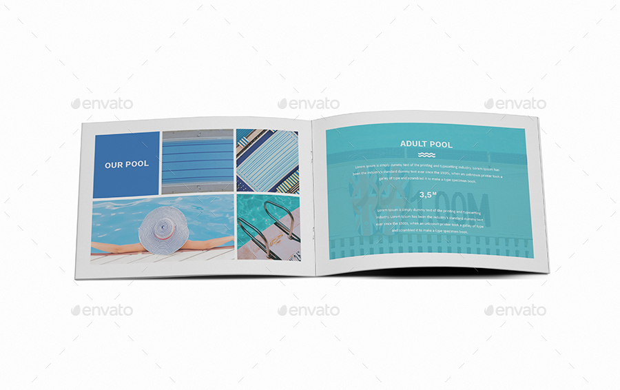 Swimming A5 Brochure Template, Print Templates | GraphicRiver