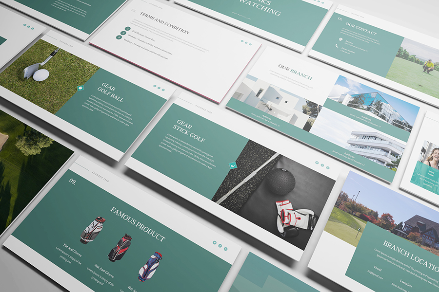 Golf Google Slides Presentation Template, Presentation Templates ...