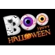 Boo Vector Halloween Banner Background with Eyes, Vectors | GraphicRiver