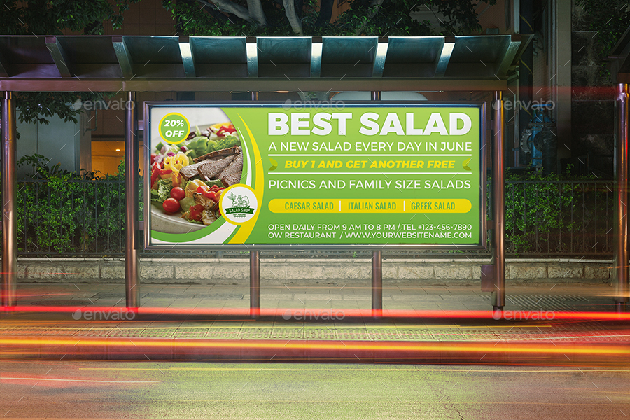 Salad Restaurant Advertising Bundle Vol.2, Print Templates | GraphicRiver