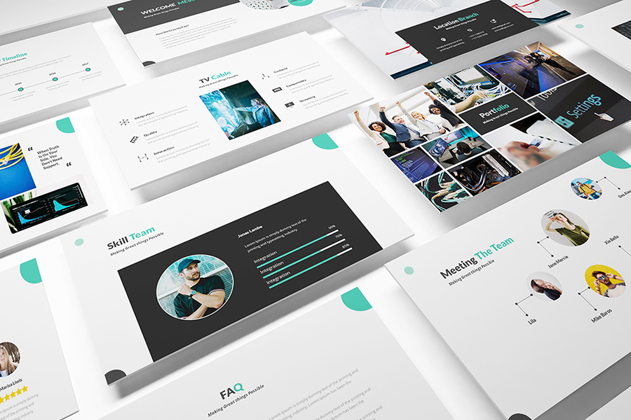 ISP Powerpoint Presentation Template, Presentation Templates | GraphicRiver