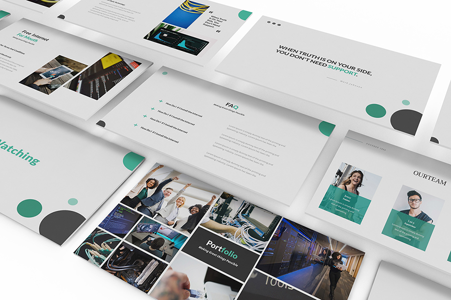 ISP Powerpoint Presentation Template, Presentation Templates | GraphicRiver