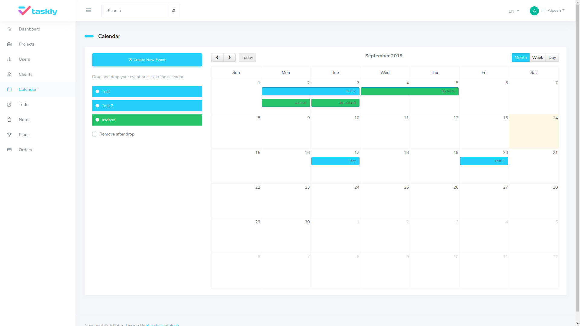 TASKLY SaaS – Project Management Tool by alpeshrajodiya | CodeCanyon