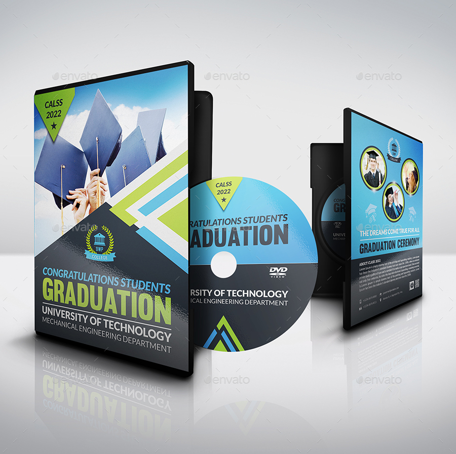 Graduation Ceremony DVD Cover and Label Template Vol.4, Print Templates